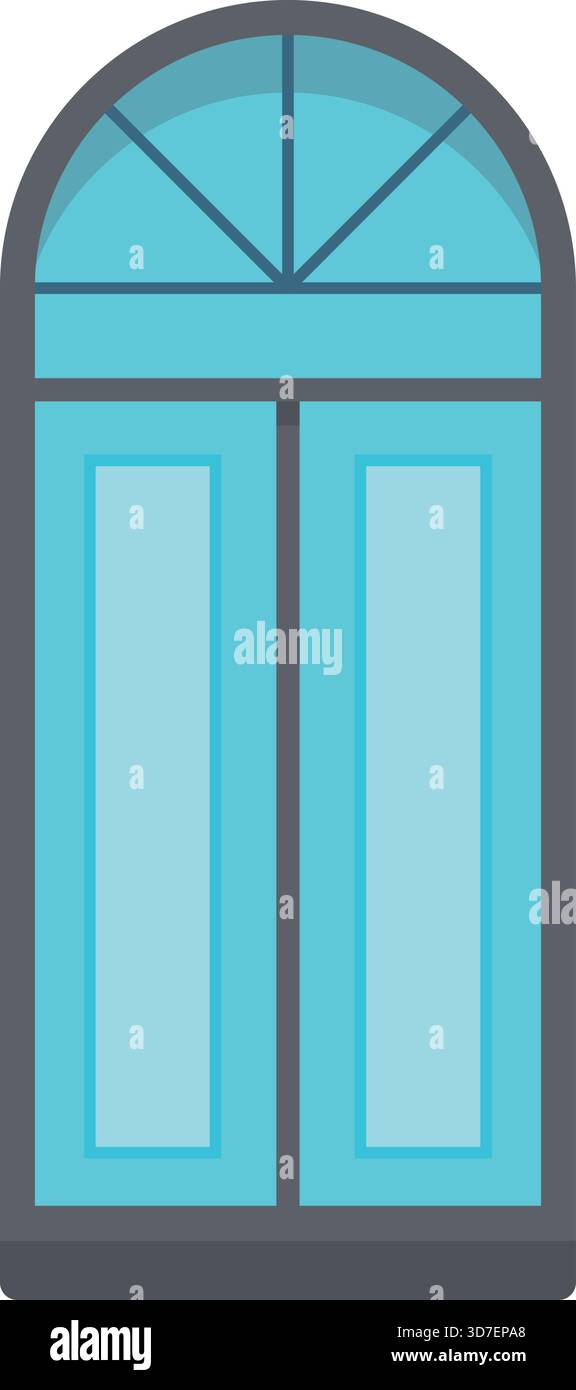 Blue metal door in Cut Out Stock Images & Pictures - Alamy