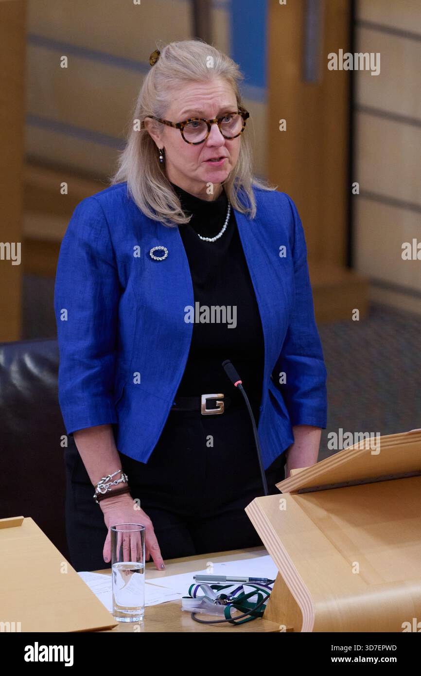 Edinburgh Scotland, UK 25 November 2025. Rachael Hamilton MSP at the ...