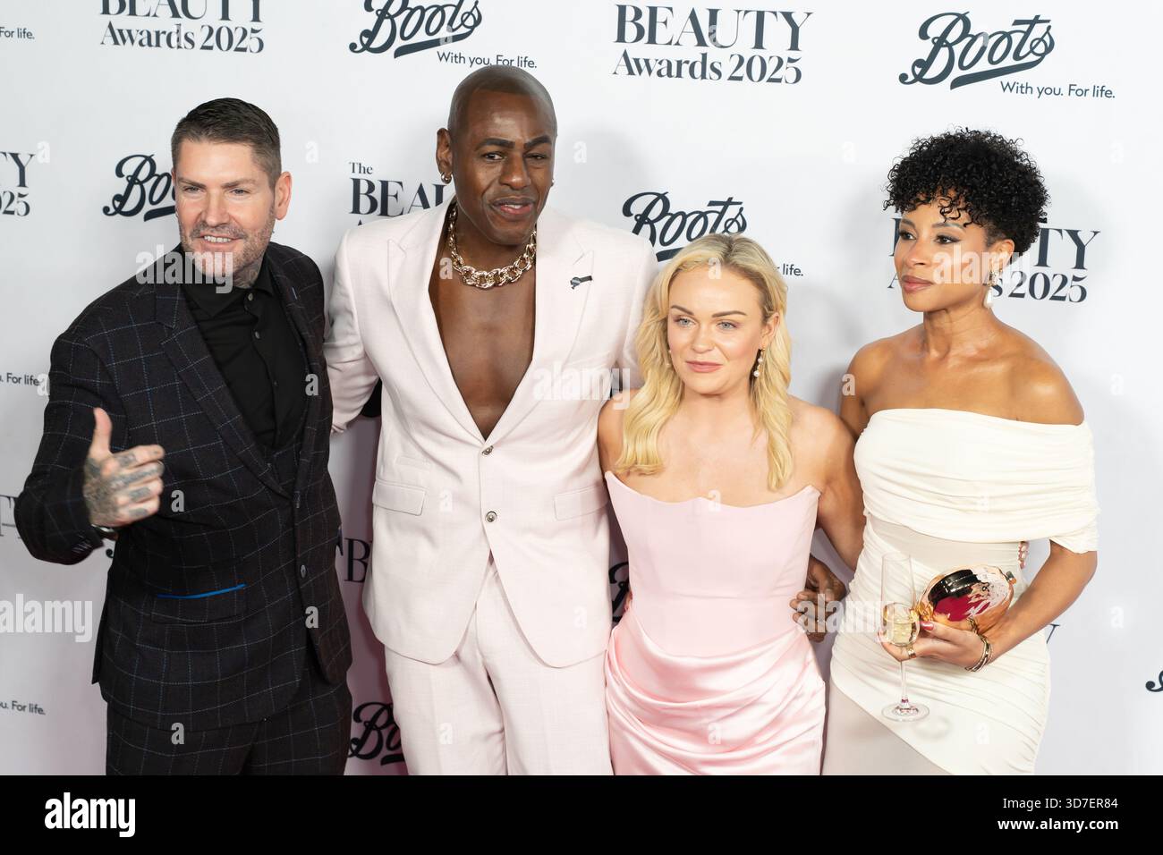 London, United Kingdom. 24h October 2025. (L-R) Shane Lynch, Ben Ofoedu ...