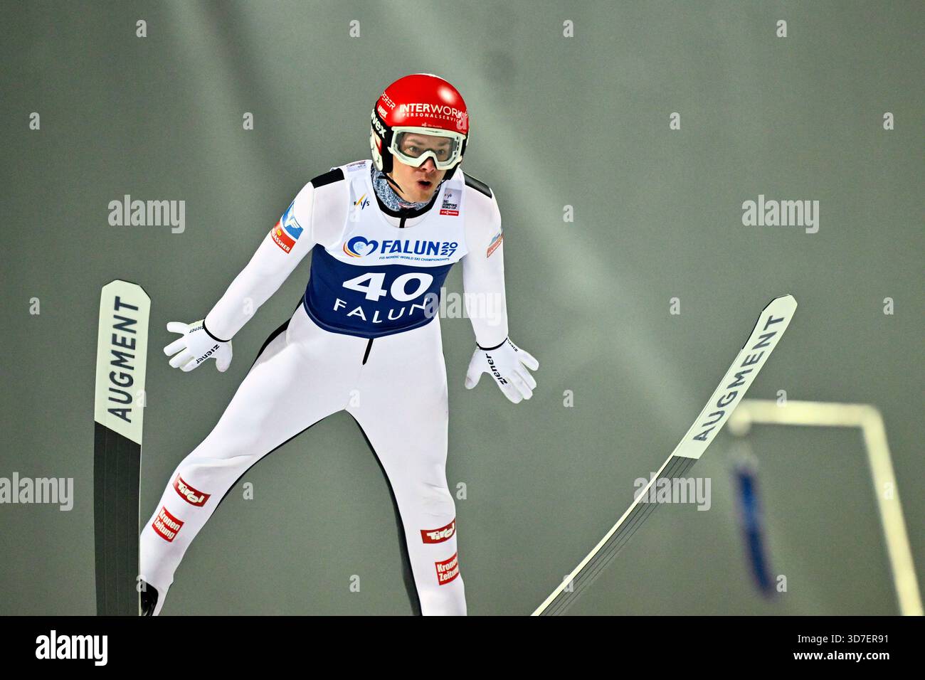 Austria's Manuel Fettner in action during the Men's Ski Jumping World ...