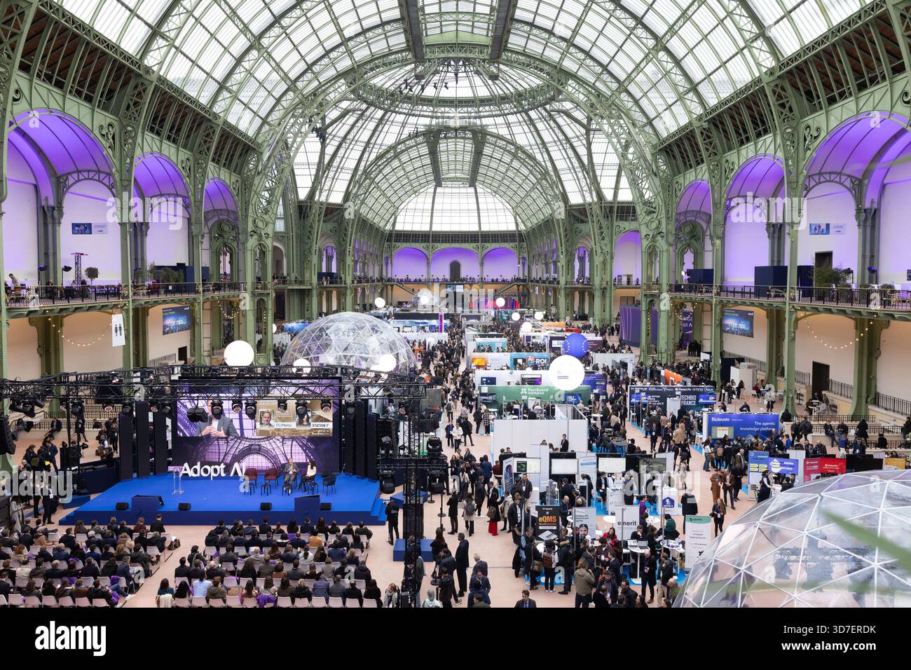 Adopt AI International Summit at the Grand Palais in Paris, on November ...