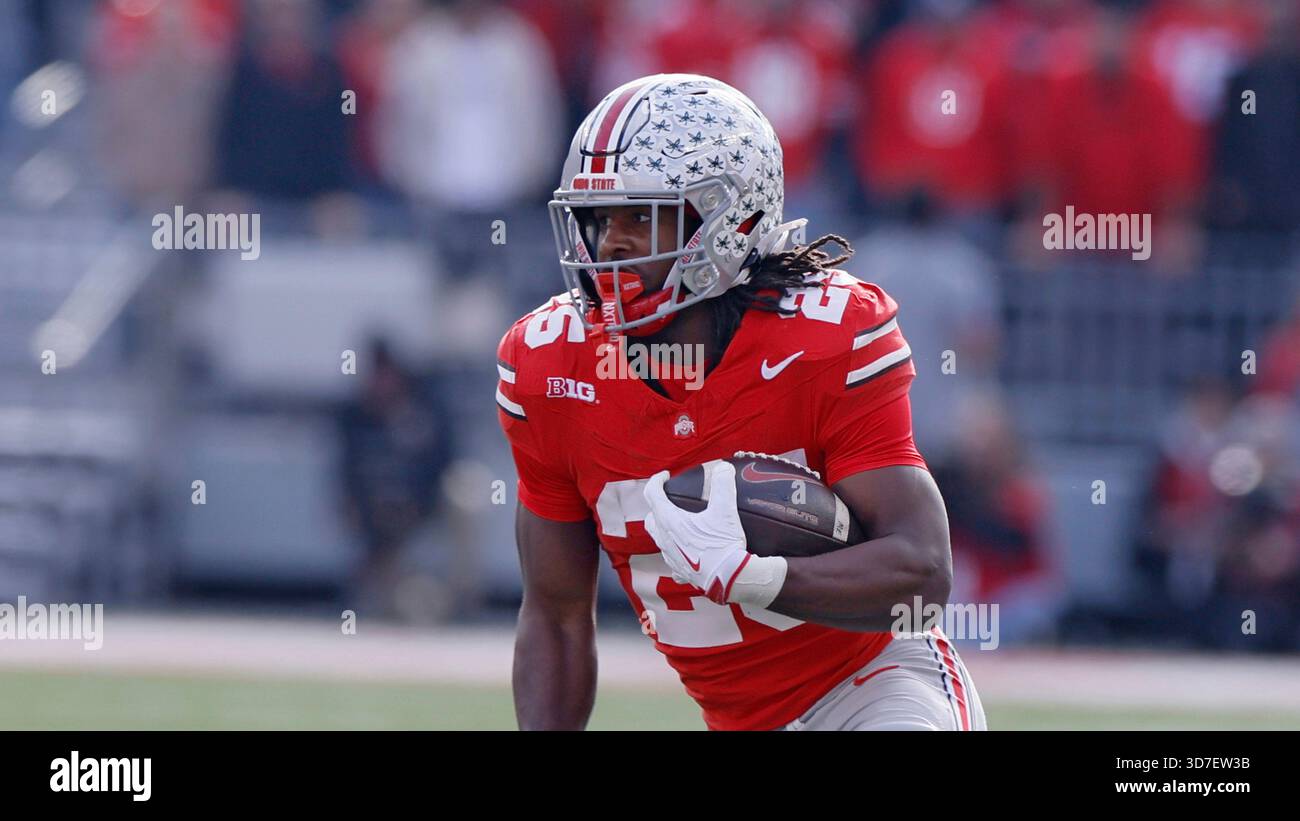 Ohio State running back Bo Jackson plays against Rutgers during an NCAA ...
