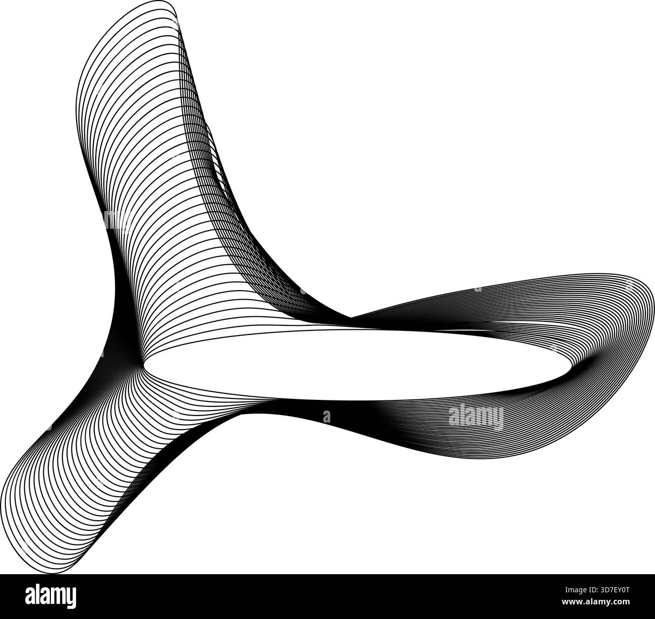 Element featuring central circular void and complex but balanced outer ...