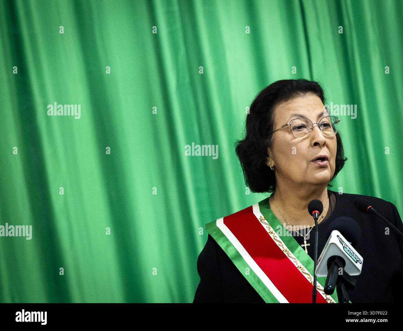 PARAMARIBO – Surinamese President Jennifer Geerlings-Simons speaks at ...