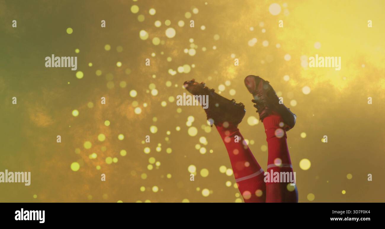 Raising legs wearing red hi-res stock photography and images - Alamy