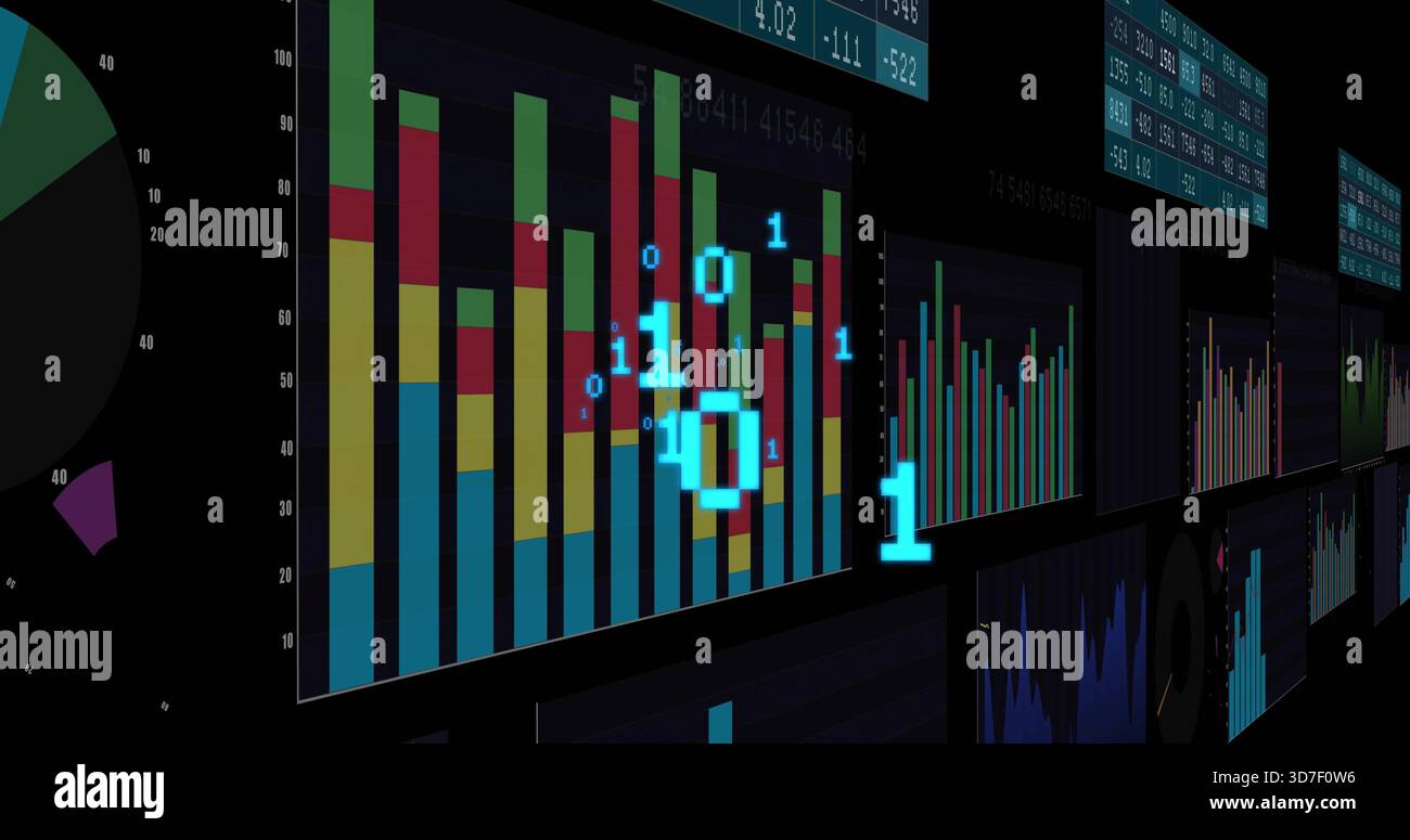 Displaying cyan binary digits hi-res stock photography and images - Alamy