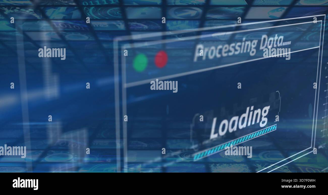 Red server abstract animated data hi-res stock photography and images - Alamy