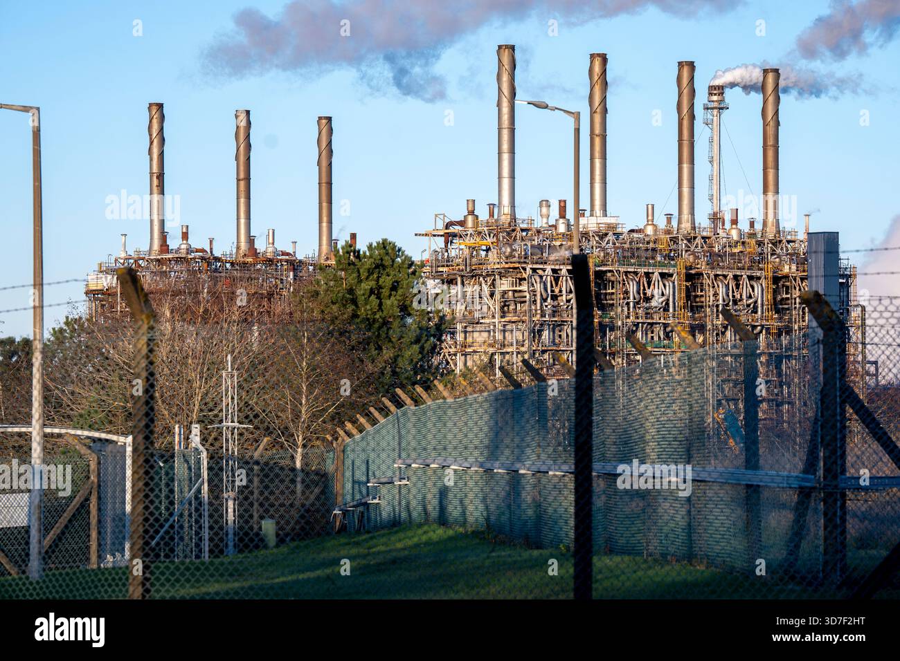 A general view of ExxonMobil's ethylene plant at Mossmorran in Fife ...