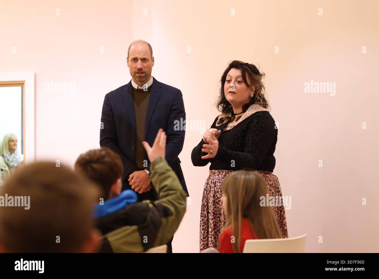 The Prince of Wales attending a comedy workshop run by Welsh comedian ...