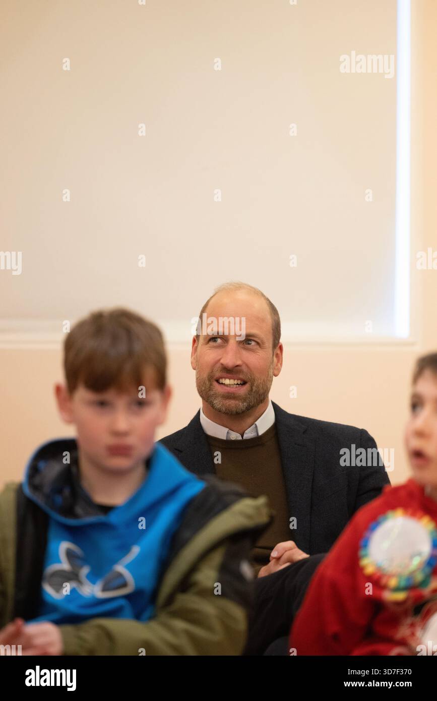 The Prince of Wales attending a comedy workshop run by Welsh comedian ...