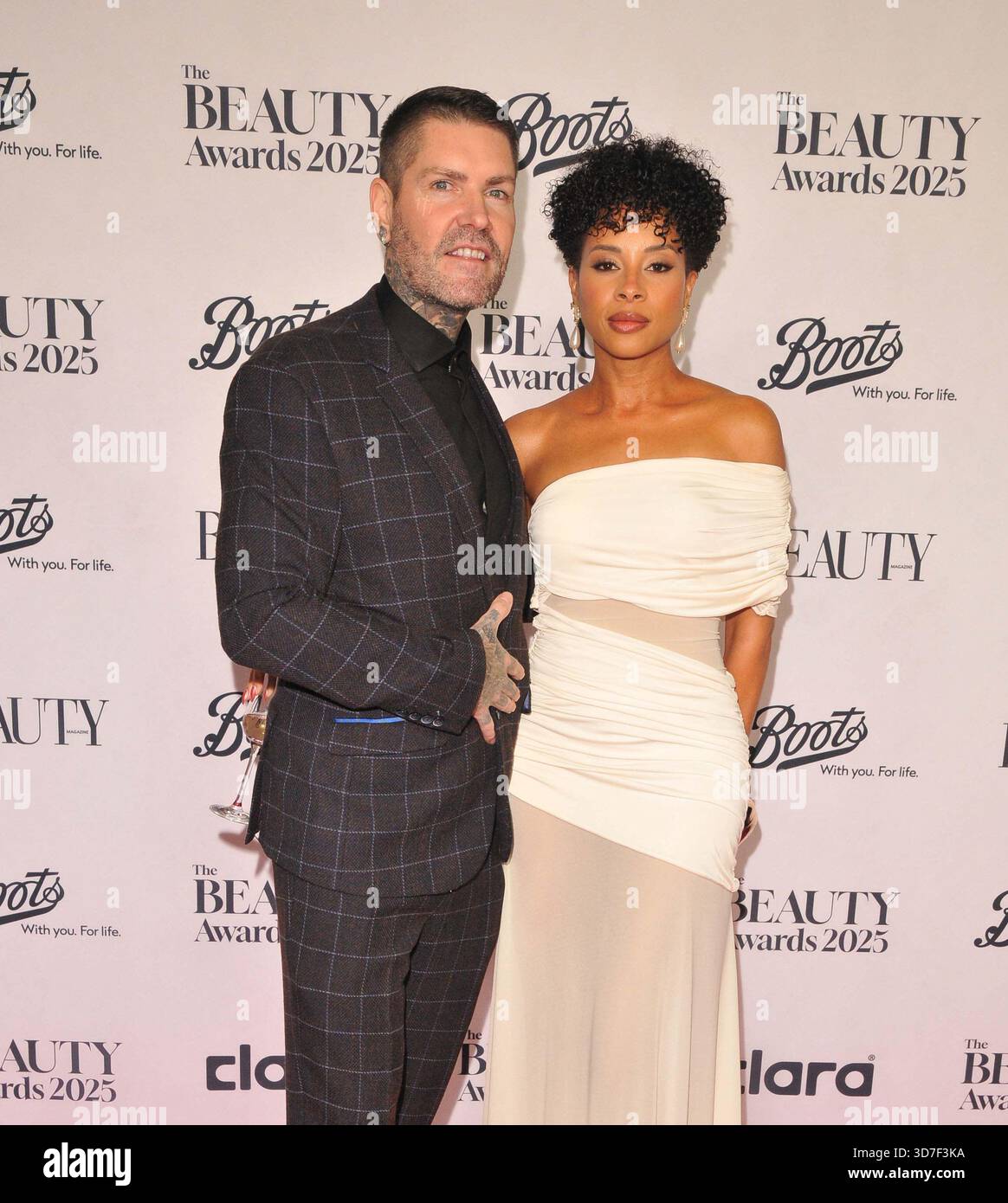 Shane Lynch and Sheena White at The Beauty Awards 2025, City Central at ...