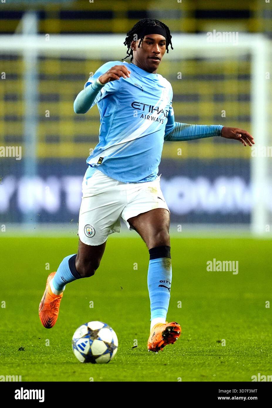 Manchester City Under 19's Reigan Heskey in action during the UEFA ...