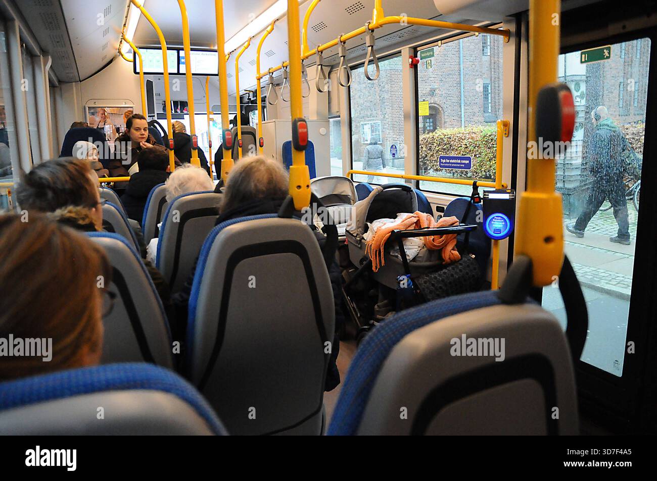Copenhagen/ Denmark/25 november 2025/bus passenger can transport baby ...