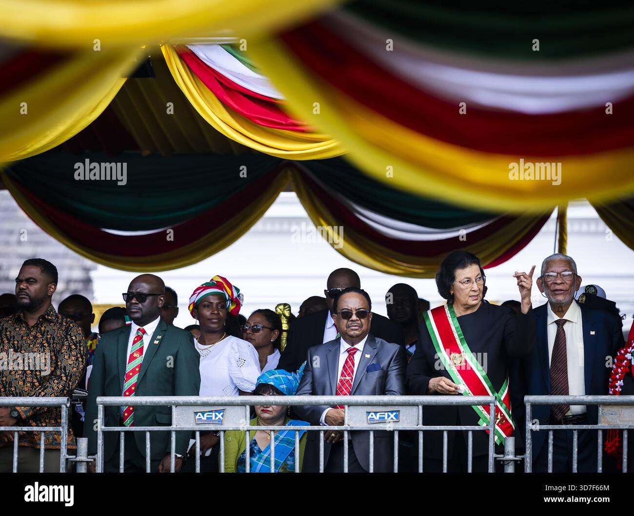 PARAMARIBO - Surinamese President Jennifer Geerlings-Simons (2nd R ...