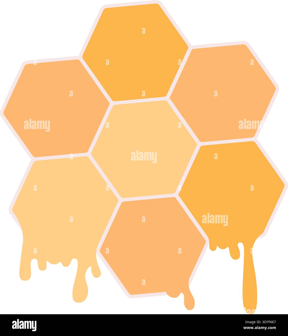Honeycomb from bee hive Cut Out Stock Images & Pictures - Alamy