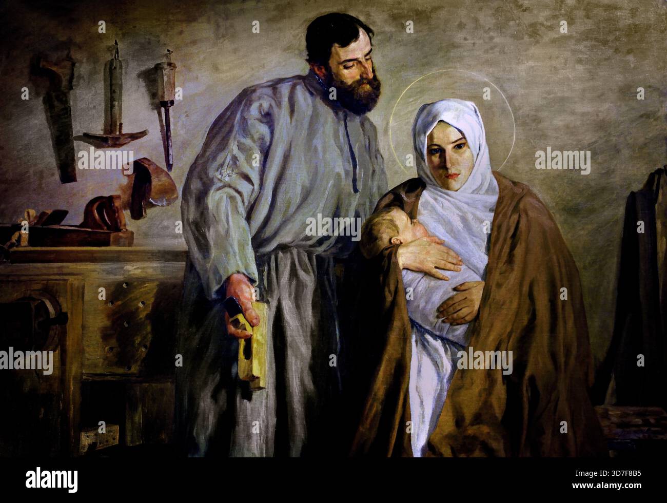 The Holy Family 1895 by Adolfo Magrini 1874-1947 20th century, Italy ...