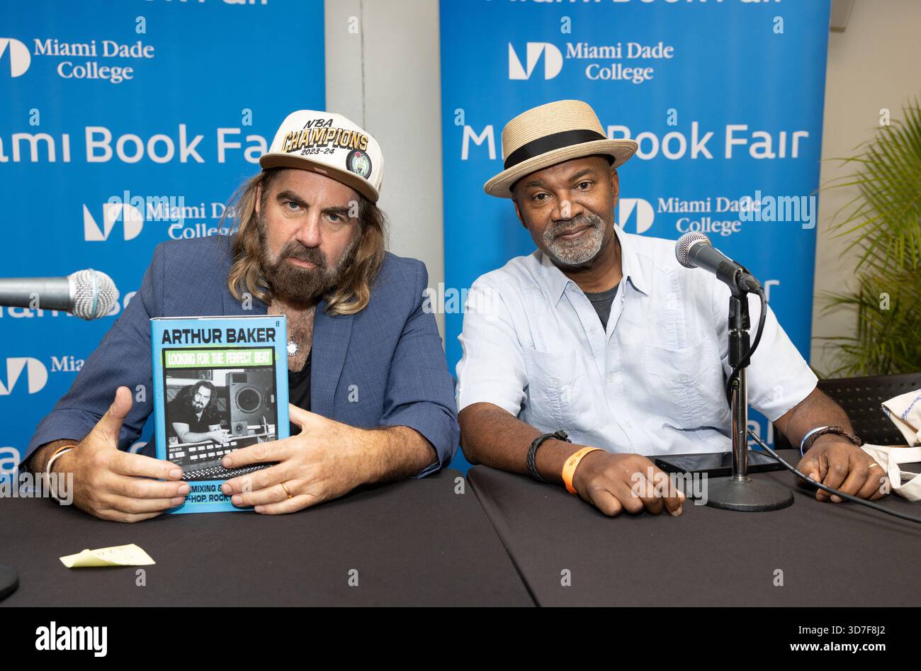 MIAMI, FL-NOV 22: Arthur Baker and Nelson George are seen during the 42nd Annual Miami Book Fair ...
