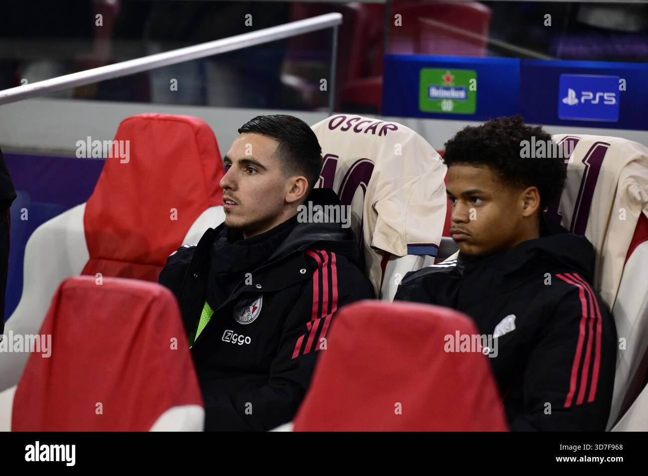 AMSTERDAM - (l-r) Oscar Gloukhof of AFC Ajax, Gerald Alders of AFC Ajax ...
