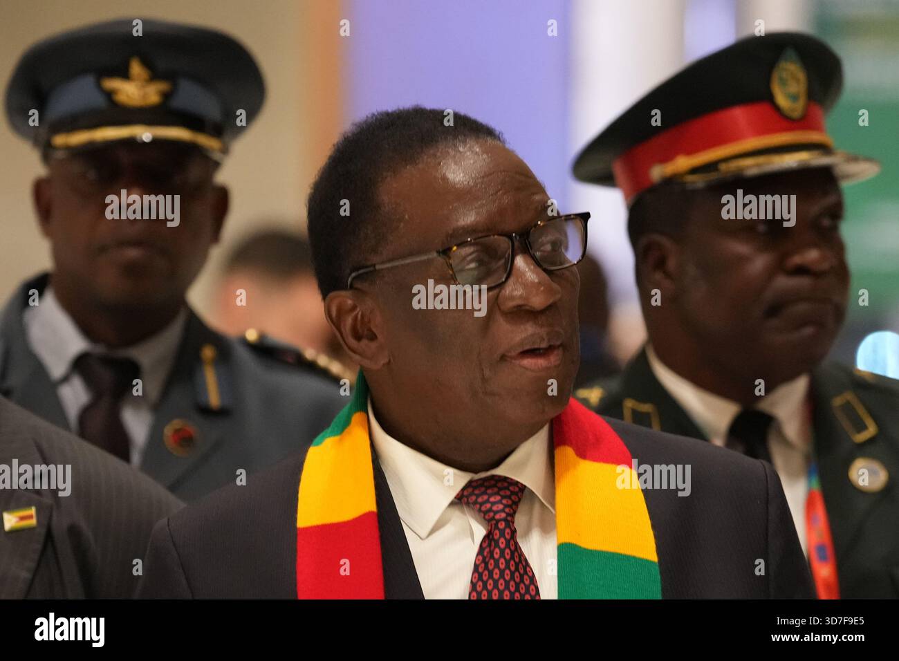 Zimbabwe's President Emmerson Mnangagwa attends the African Union ...
