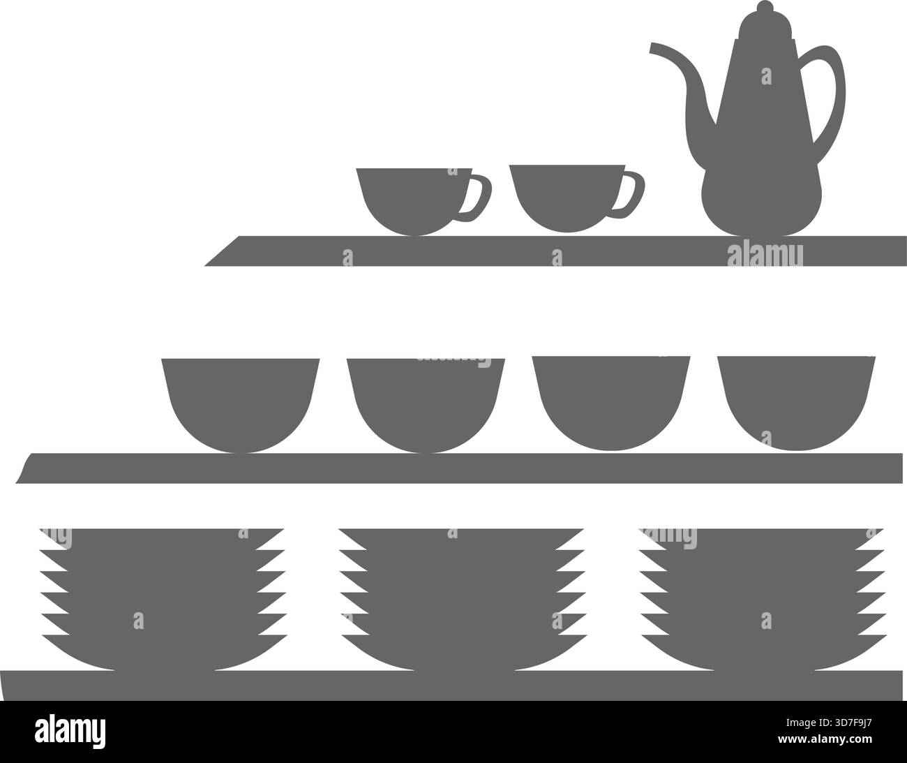 Porcelain cup plates Stock Vector Images - Alamy