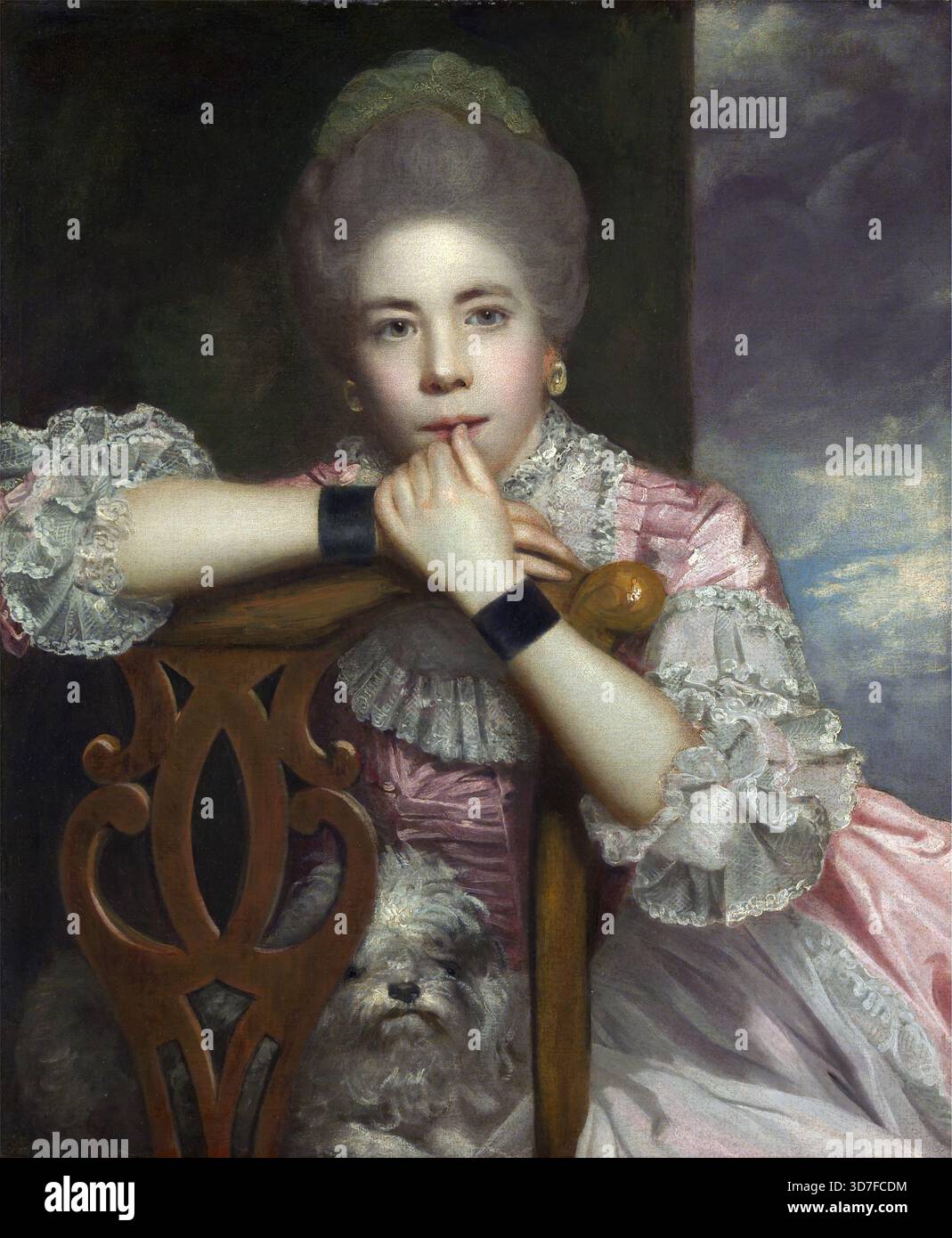 Portrait Painting of English actress Frances Abington nee Barton as ...