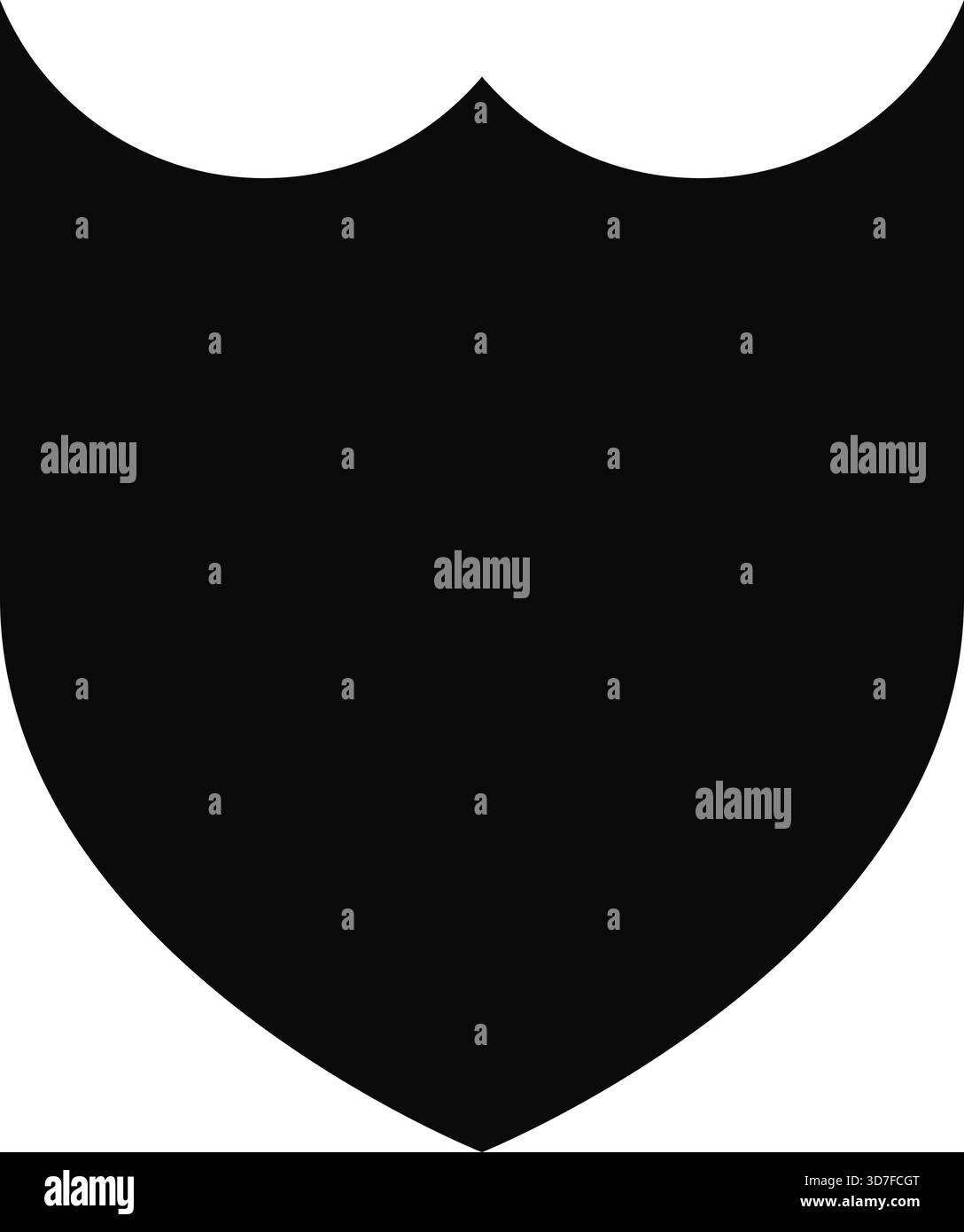 A twin-crest shield design symbolizing heritage and noble lineage Stock ...