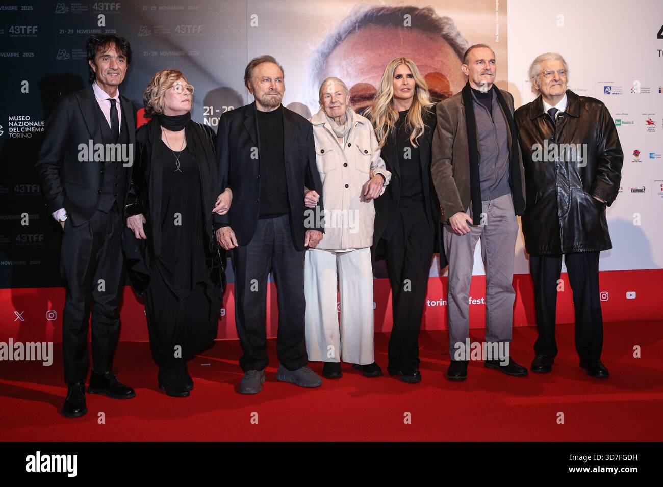 Turin, Italy. 25th Nov, 2025. (L-R) Giulio Base, Jennifer Wiltsie ...