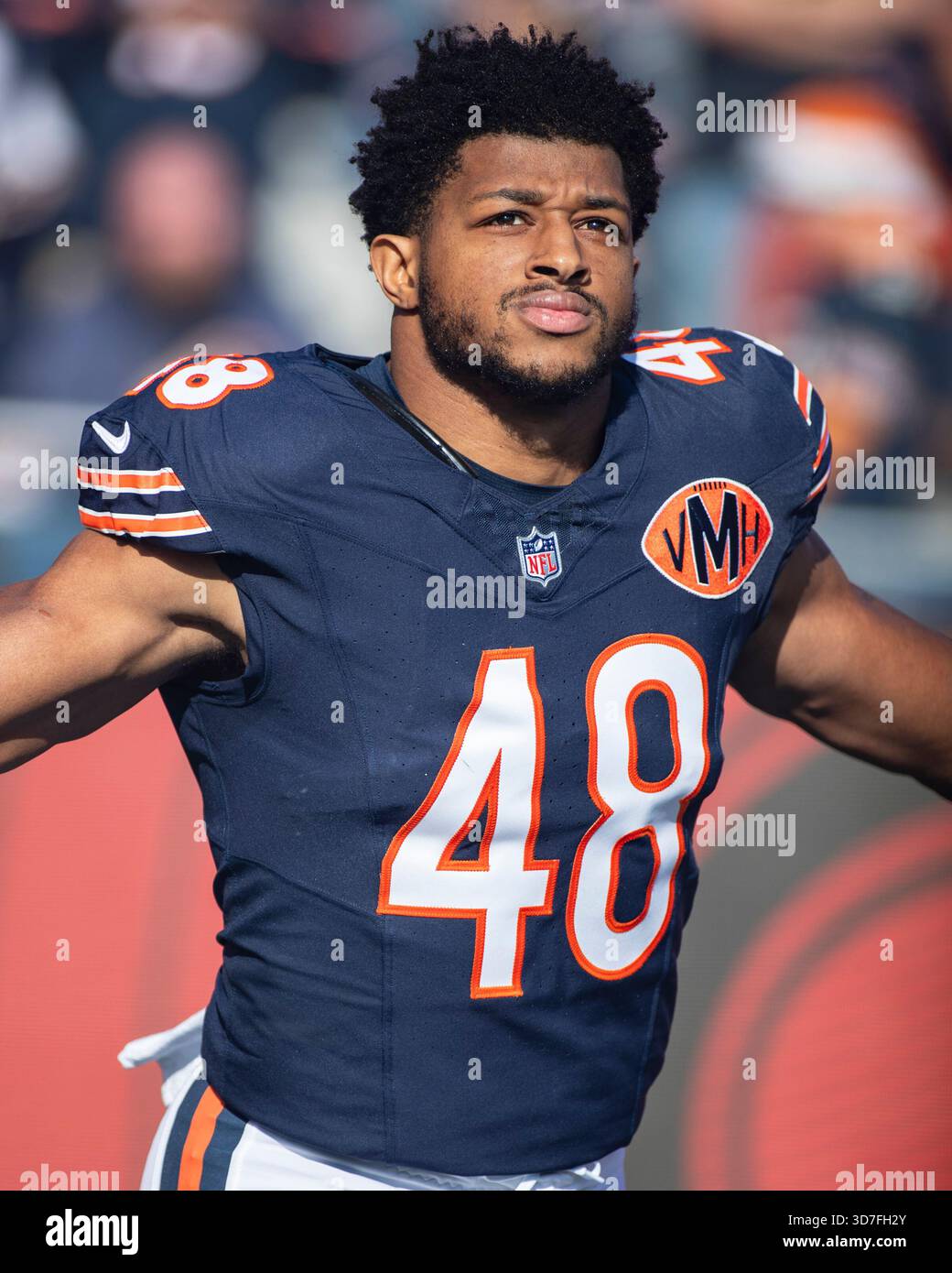 November 23, 2025: Chicago Bears D'Marco Jackson (48) runs on to the ...