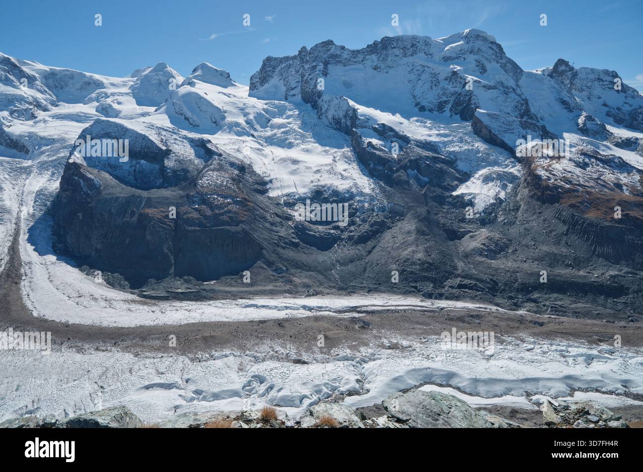 The Gorner Glacier from the Gornergrat summit Stock Photo - Alamy