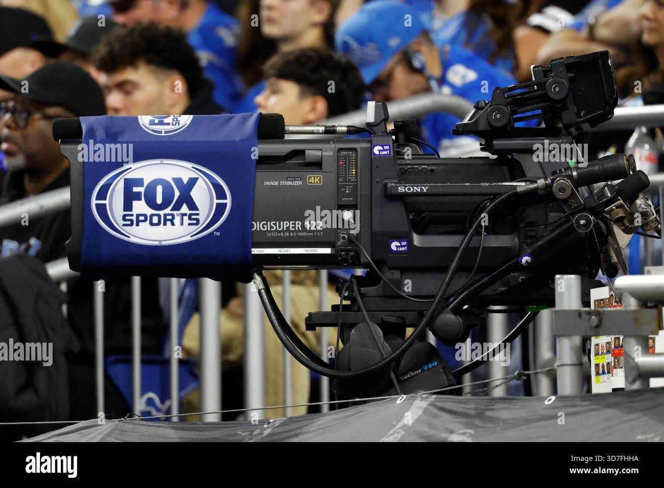Fox Sports camera during an NFL football game between the Detroit Lions ...