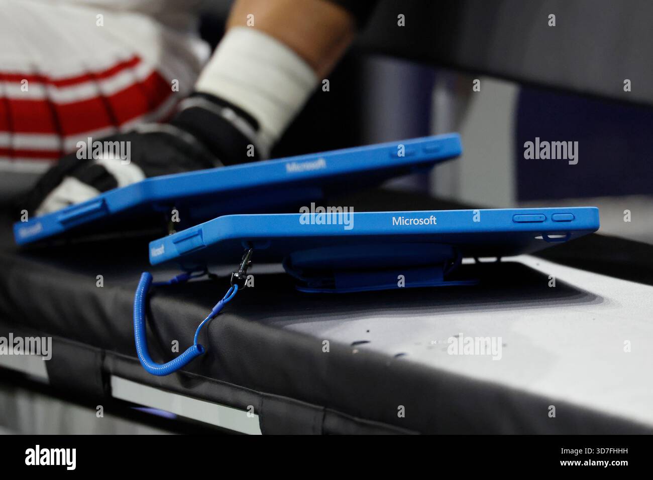 Microsoft CoPilot on the sideline during an NFL football game between ...