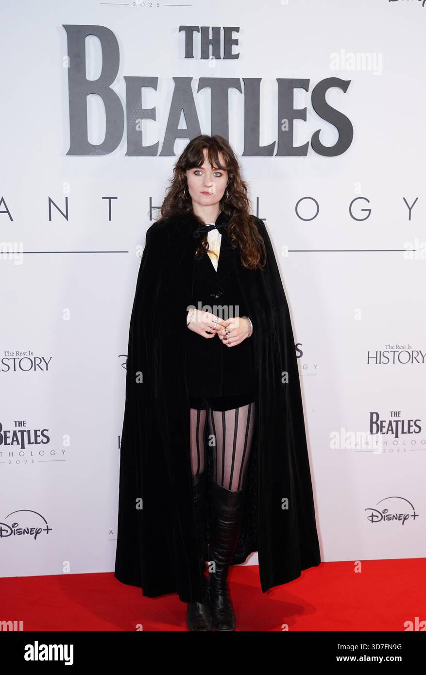 Freya Parks attending the Beatles Anthology series premiere, at BFI ...