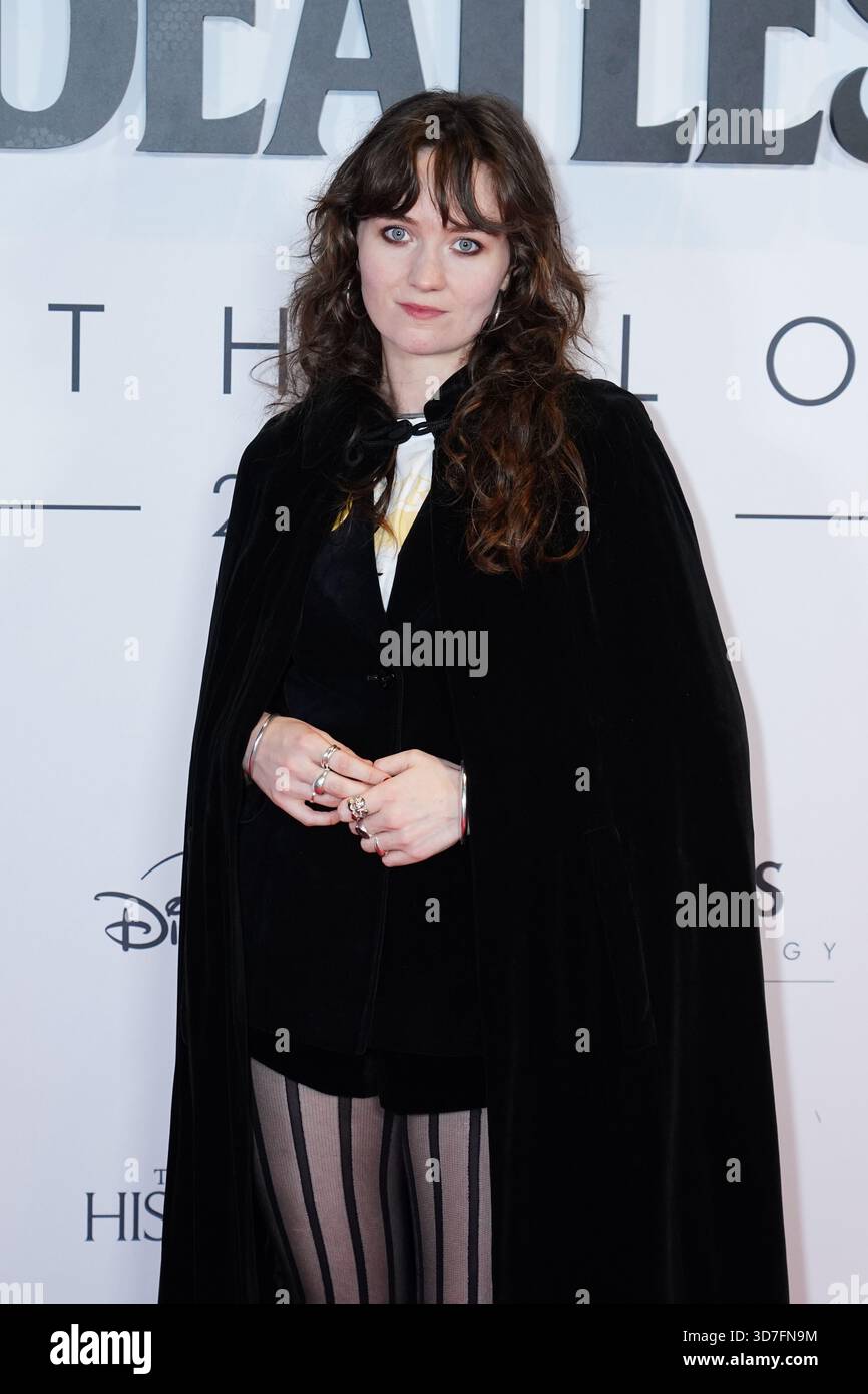 Freya Parks attending the Beatles Anthology series premiere, at BFI ...