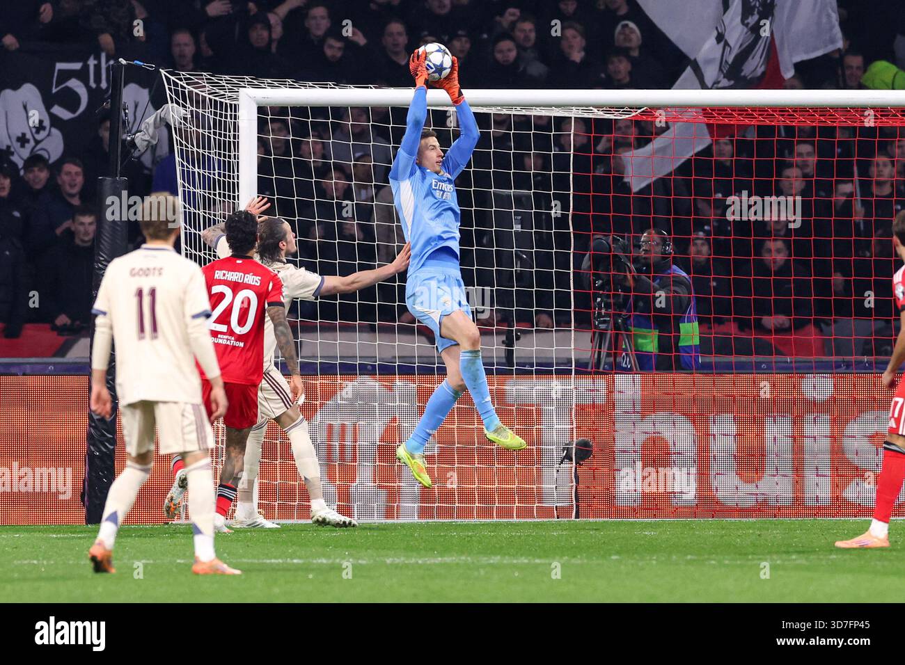 AMSTERDAM, NETHERLANDS - NOVEMBER 25: Goalkeeper Vitezslav Jaros of AFC Ajax during the UEFA ...