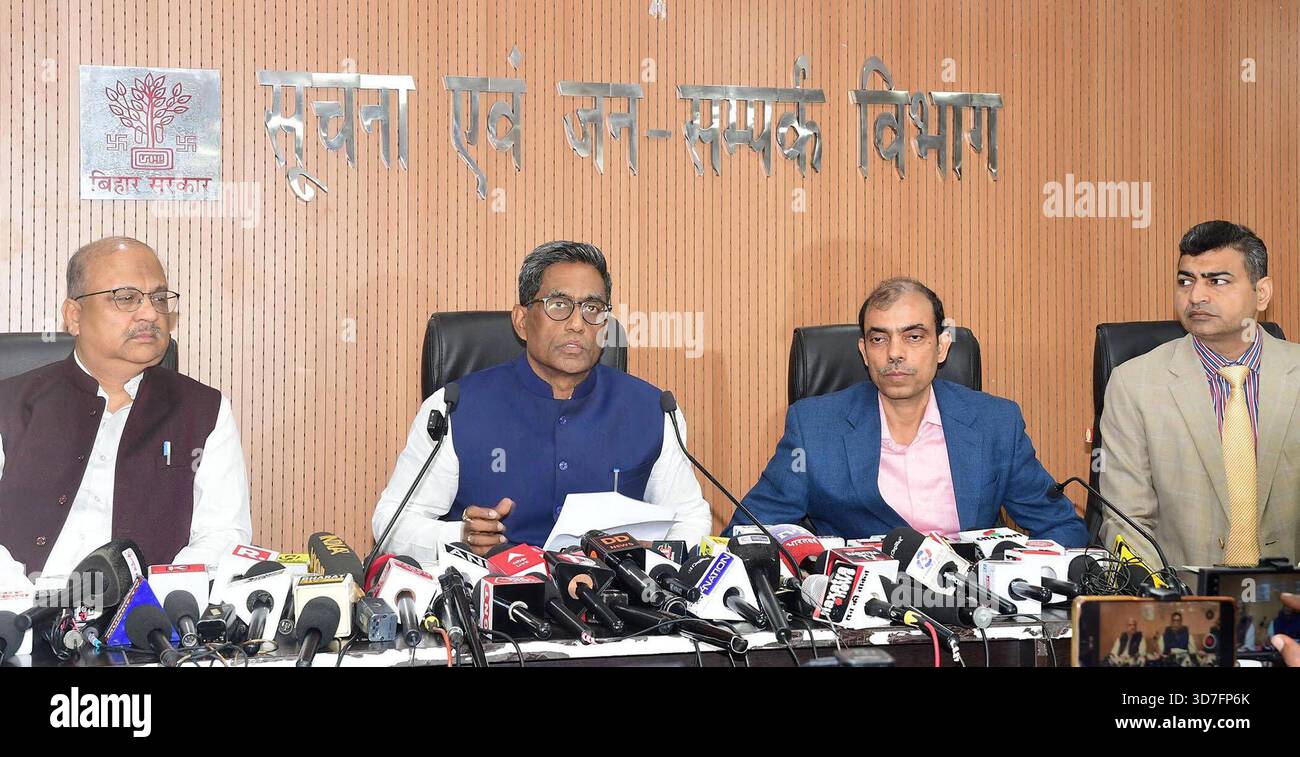 PATNA, INDIA - NOVEMBER 25: Bihar Chief Secretary Pratyay Amrit ...