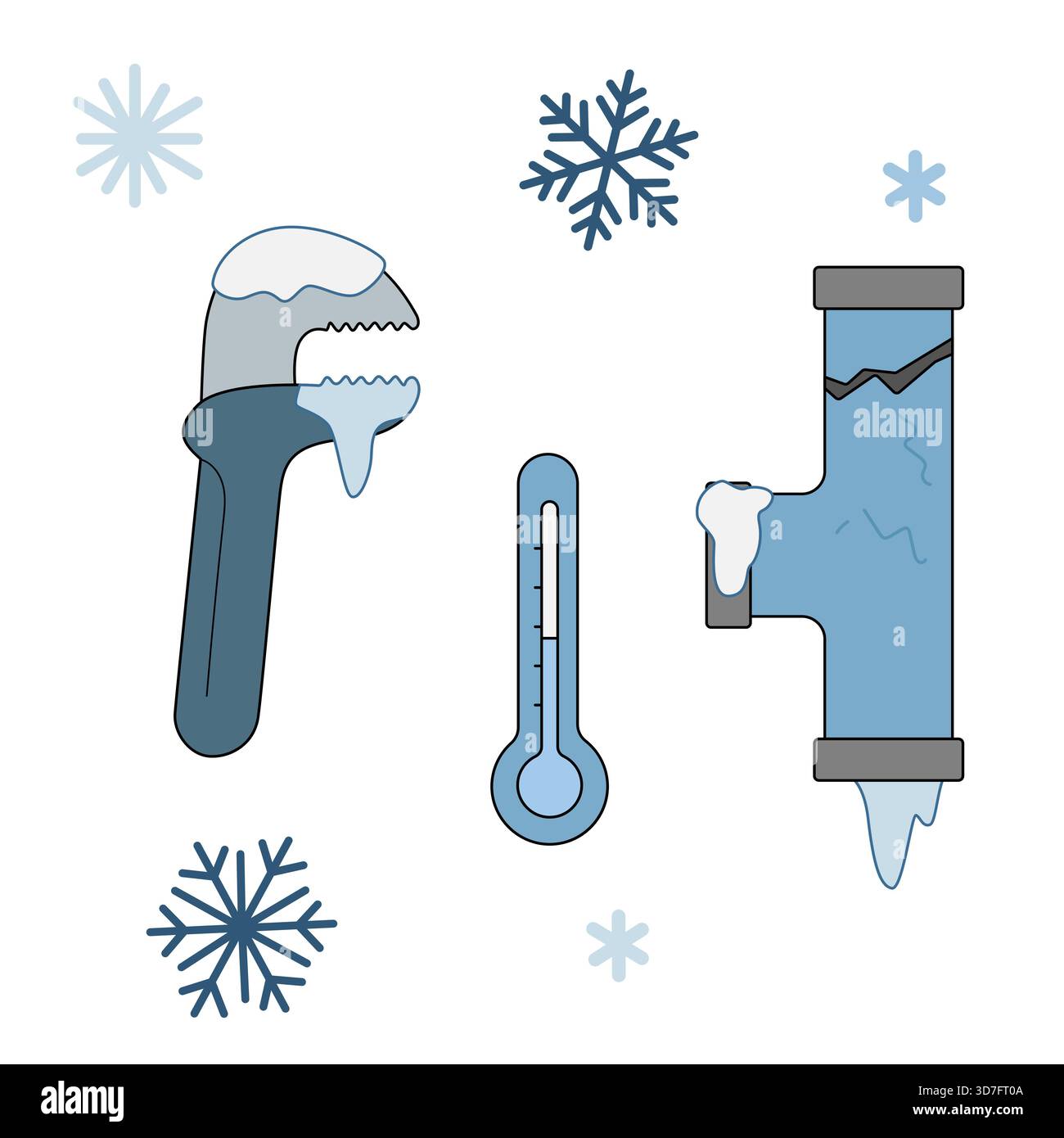 House frozen ice Cut Out Stock Images & Pictures - Alamy