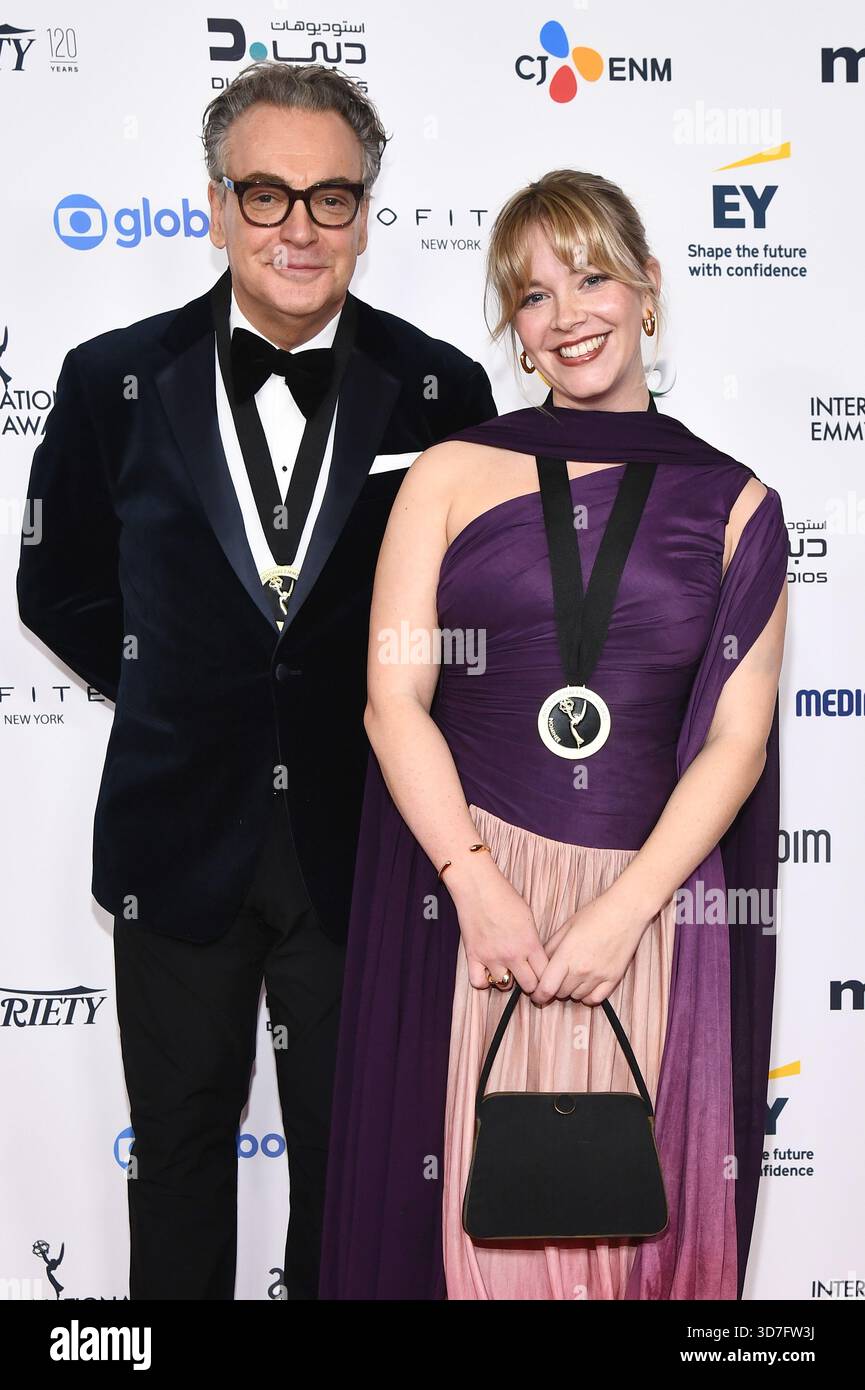 (L-R) Anya Wilson and Kenton Allen (UK) walking the red carpet at the ...