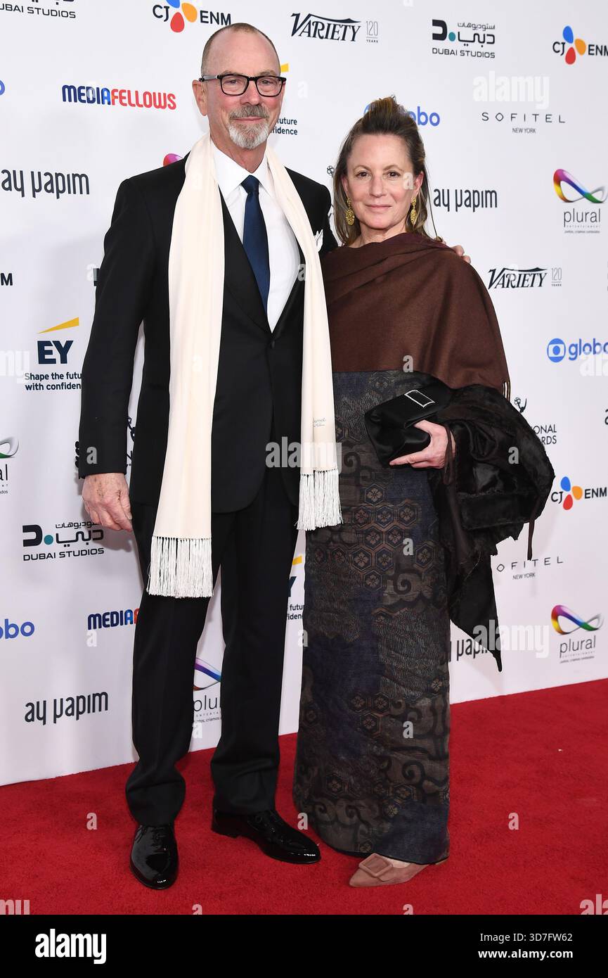 Robert Halmi (l), Gala Chair, walking the red carpet at the 53rd ...