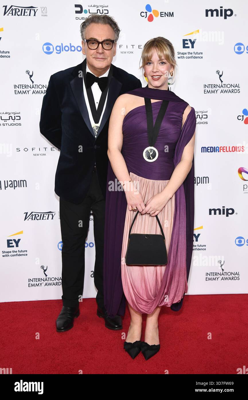 (L-R) Anya Wilson and Kenton Allen (UK) walking the red carpet at the ...