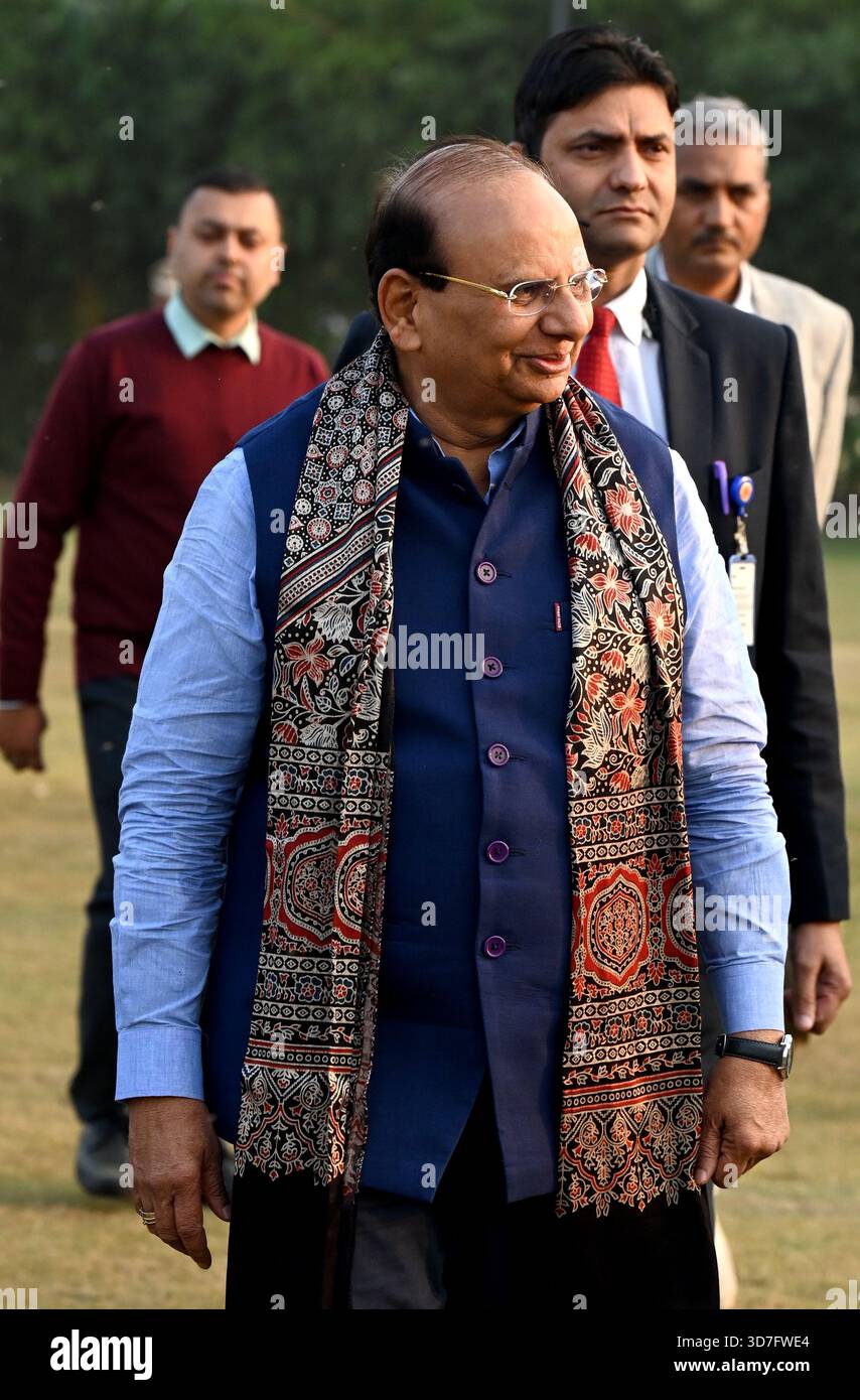 NEW DELHI, INDIA - NOVEMBER 25: Lt. Governor of Delhi Vinai Kumar ...