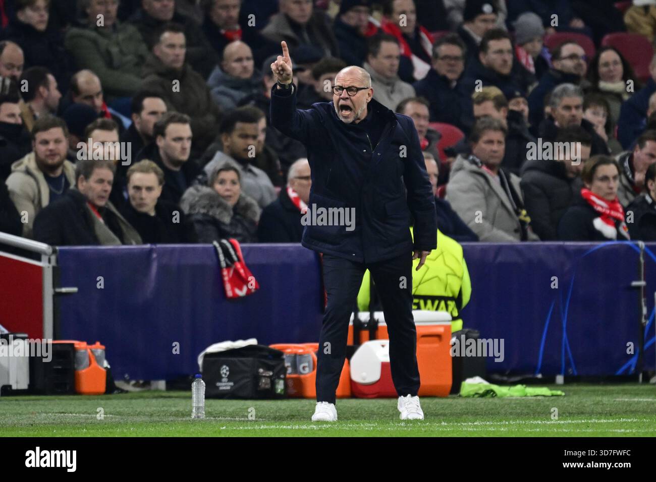 AMSTERDAM - AFC Ajax coach Fred Grim during the Champions League match ...