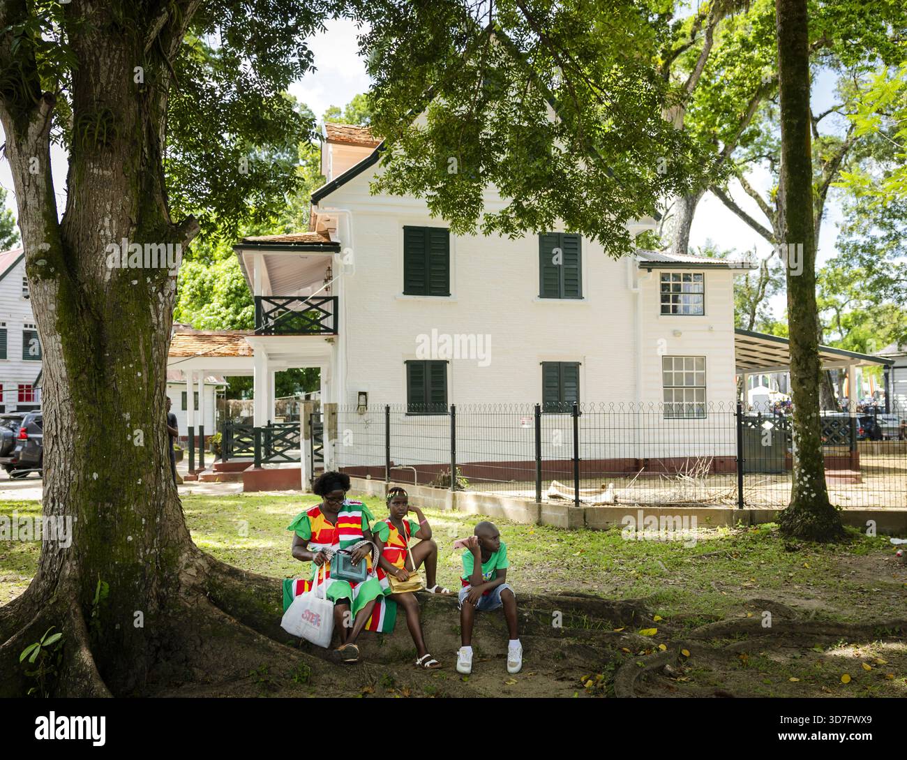 PARAMARIBO - Spectators seek shade at Independence Square during a ...