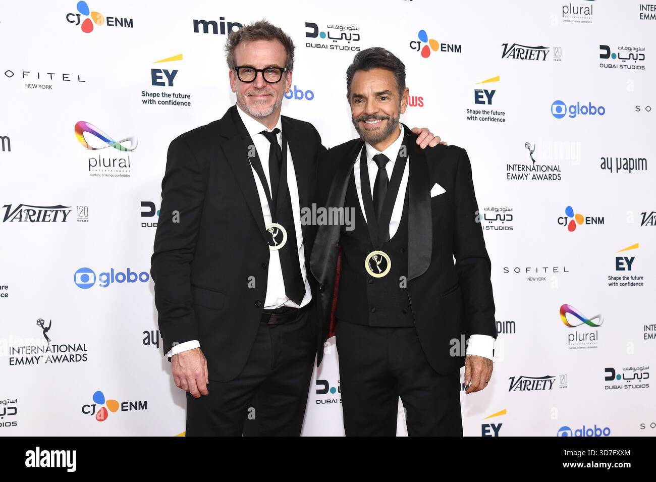 (L-R) Ben Odell and Eugenio Derbez (Mexico) walking the red carpet at ...