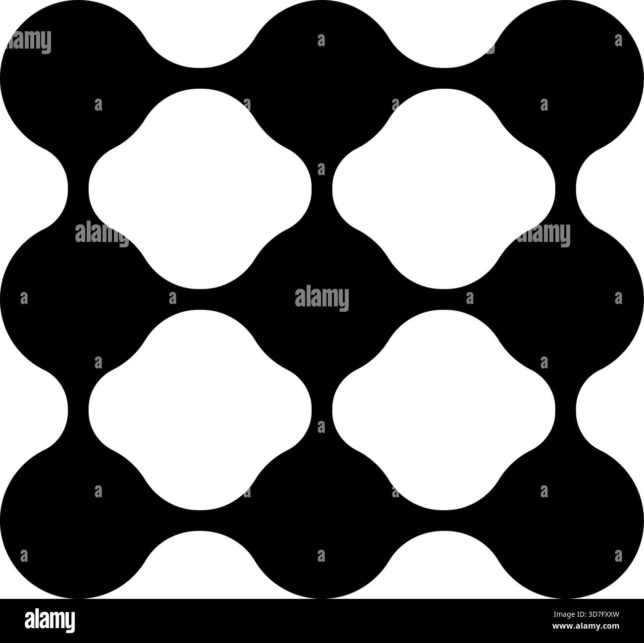 Grid-like composition of circular dots with a structured layout Stock ...
