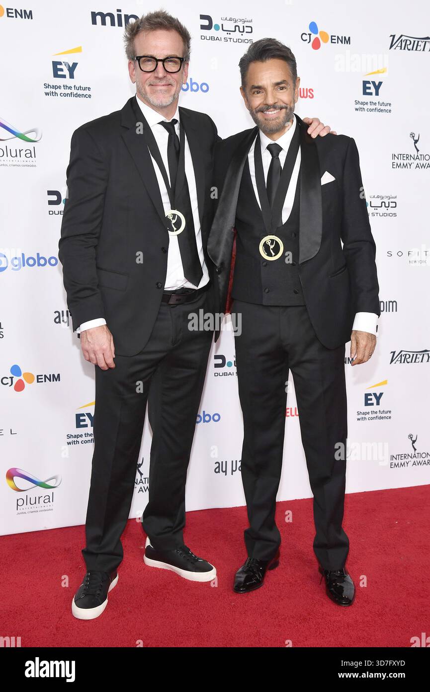 (L-R) Ben Odell and Eugenio Derbez (Mexico) walking the red carpet at ...