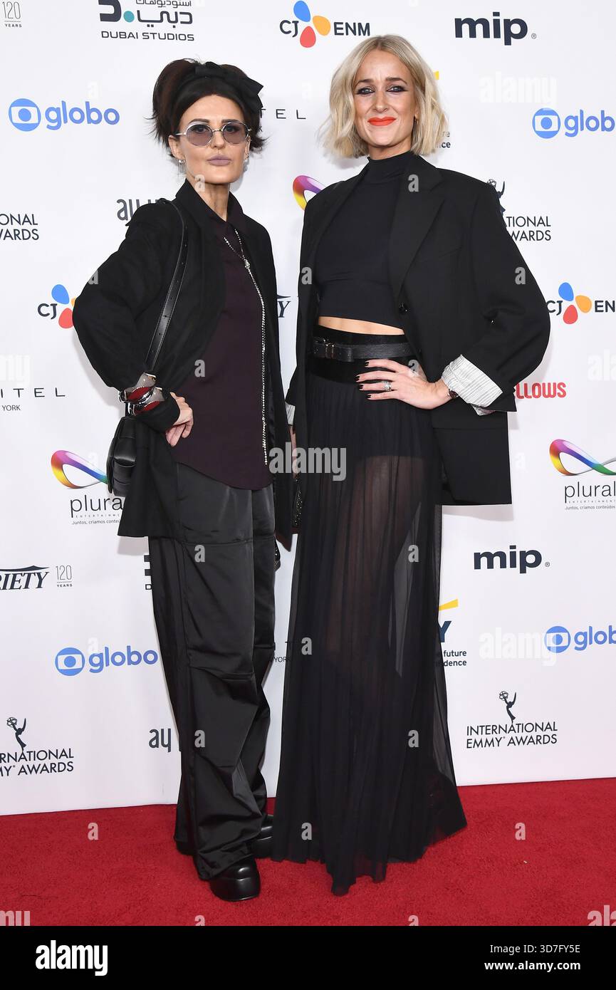 Tania Alexander and Lucy Whelan (UK) walking the red carpet at the 53rd ...
