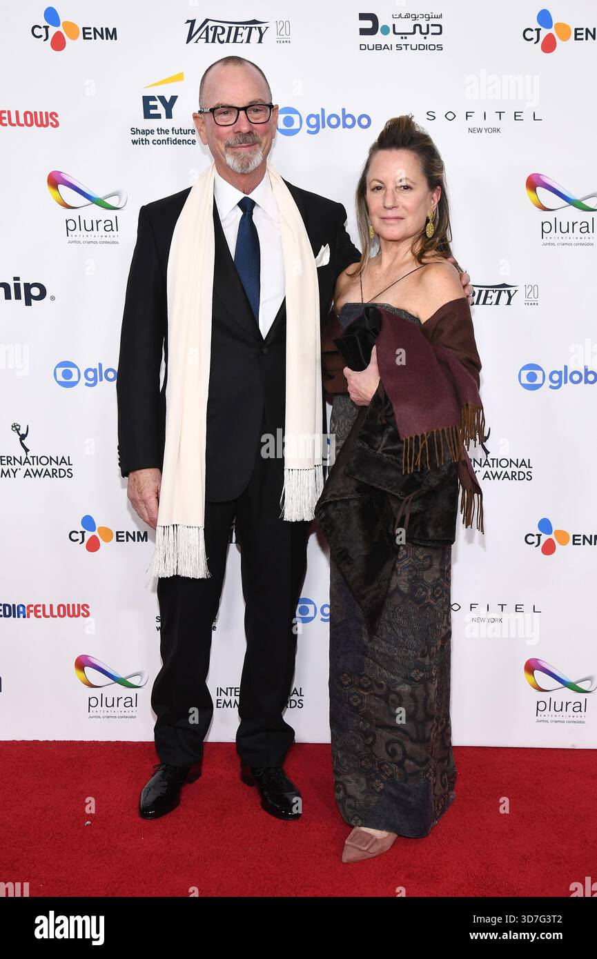 Robert Halmi (l), Gala Chair, walking the red carpet at the 53rd ...