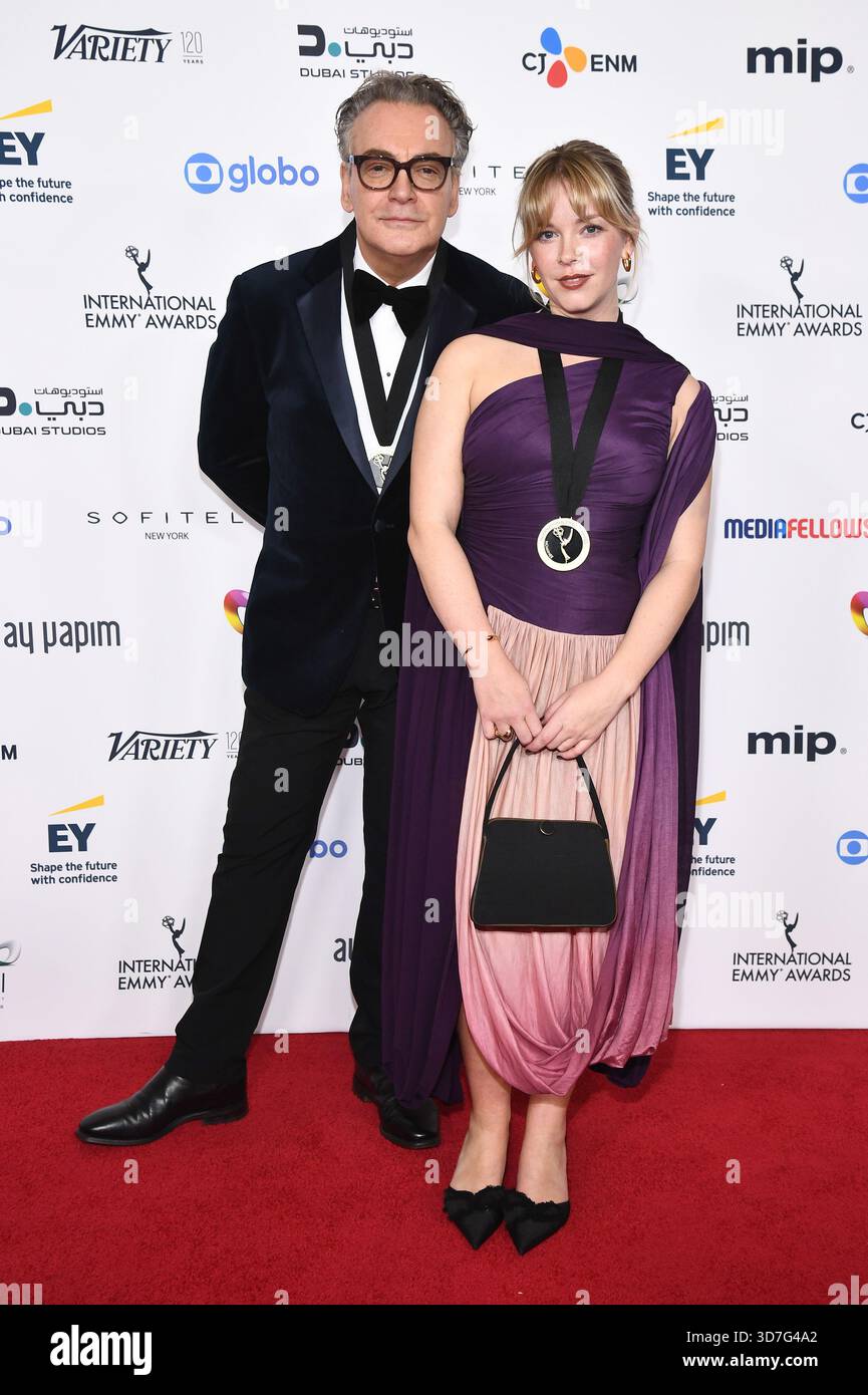(L-R) Anya Wilson and Kenton Allen (UK) walking the red carpet at the ...