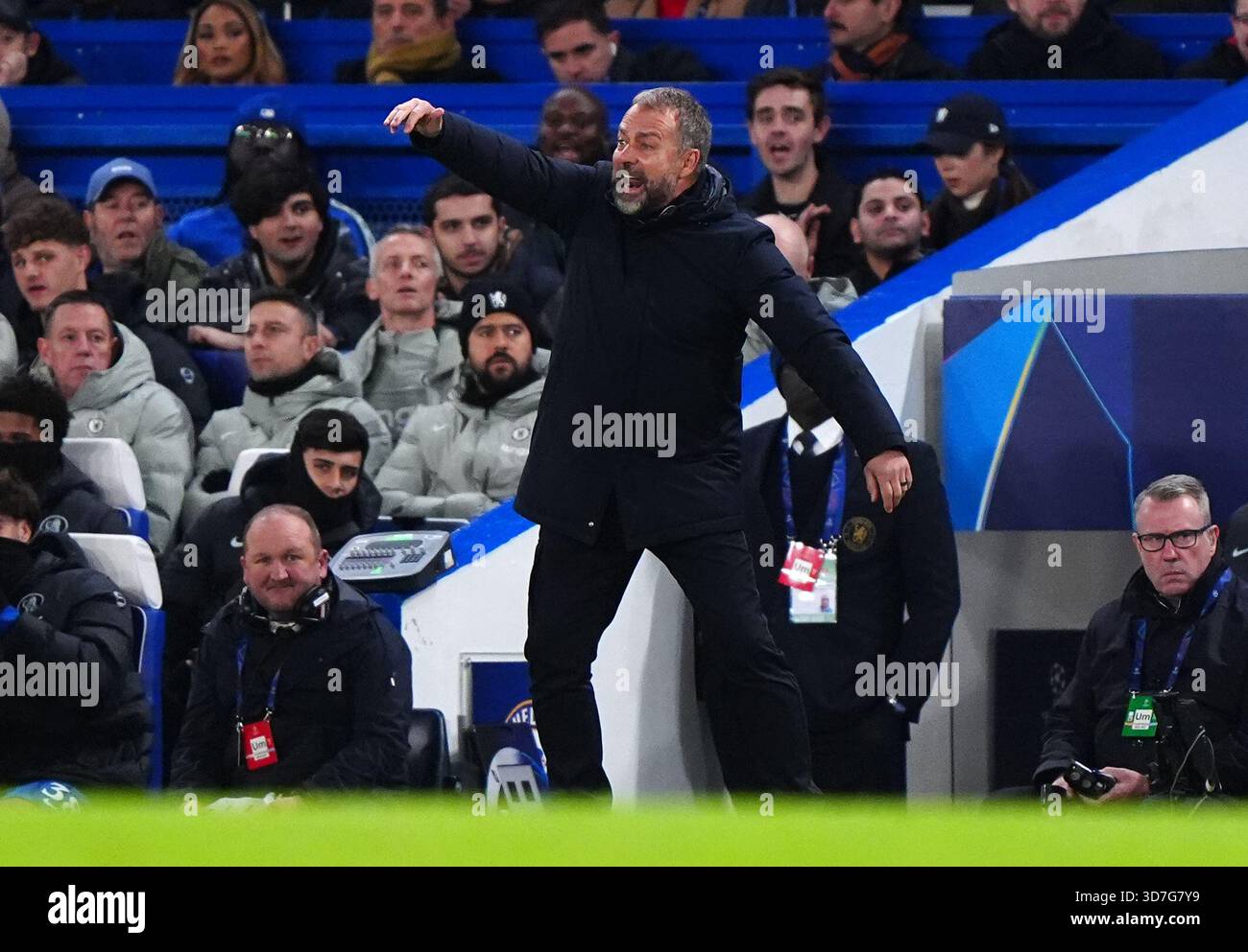 Barcelona head coach Hansi Flick during the UEFA Champions League ...