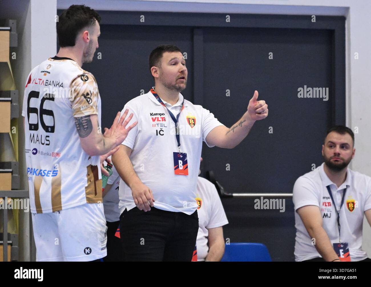 EHF European league match, group F, round 5, MRK Sesvete vs HC Vardar ...